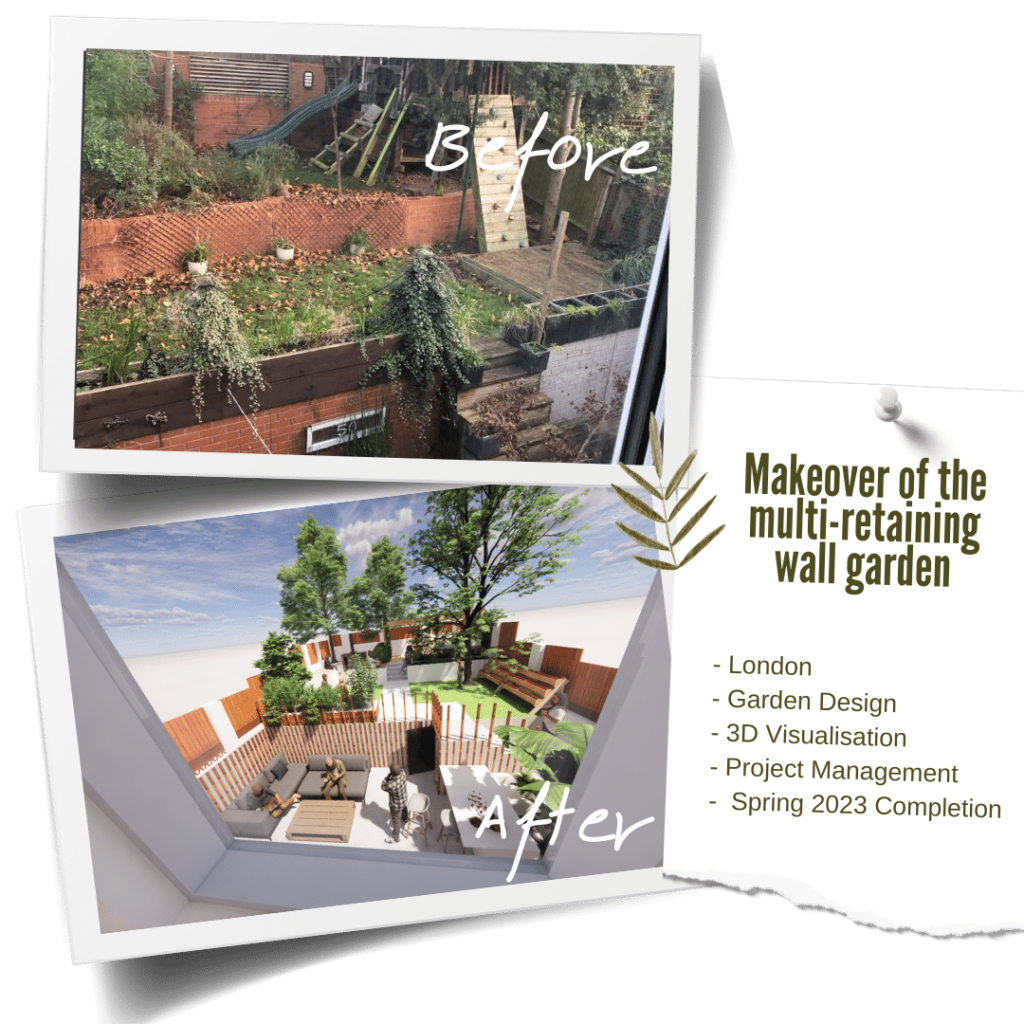 London Multi-Retaining Walled Garden - New Build Garden & Landscape ...